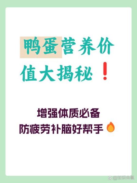 鸭蛋有什么营养价值_鸭蛋的功效与作用-第3张图片-山城妙识