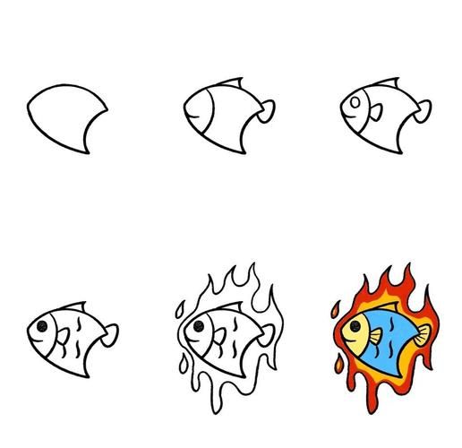 烤鱼简笔画怎么画_烤鱼图片简笔画步骤-第1张图片-山城妙识 烤鱼简笔画怎么画_烤鱼图片简笔画步骤-第1张图片-山城妙识