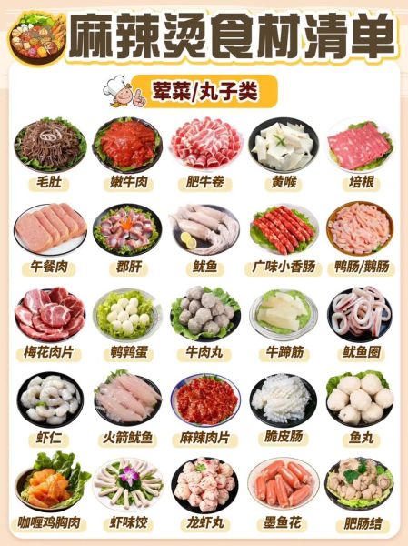 麻辣烫食材有哪些_麻辣烫菜单大全-第2张图片-山城妙识