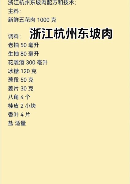 东坡肉怎么做_正宗东坡肉配方-第1张图片-山城妙识