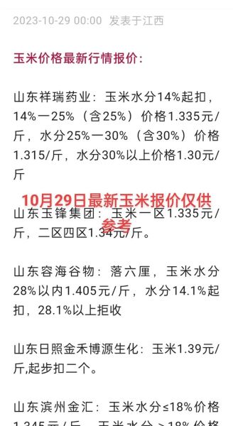 今日玉米价格行情预测_玉米价格还会涨吗-第3张图片-山城妙识