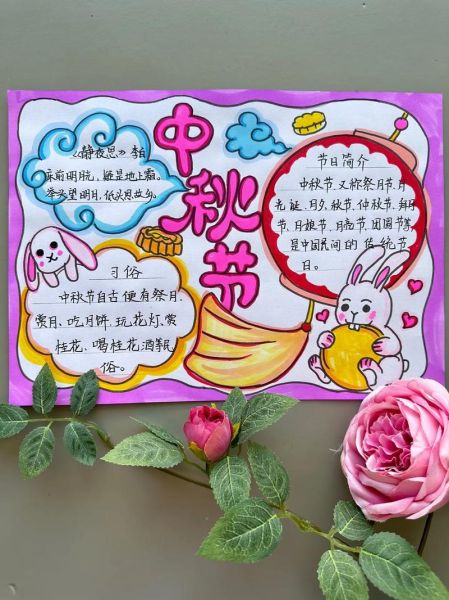 中秋节手抄报怎么画_1-6年级一等奖作品技巧-第2张图片-山城妙识