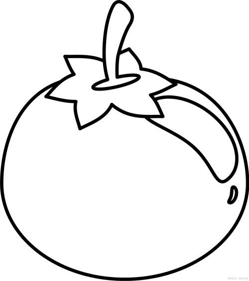 西红柿卡通图片怎么画_西红柿简笔画教程-第1张图片-山城妙识