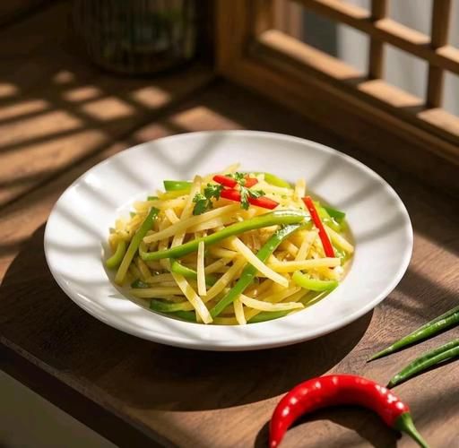 青椒土豆丝怎么炒才脆_青椒土豆丝高清图片细节解析-第3张图片-山城妙识