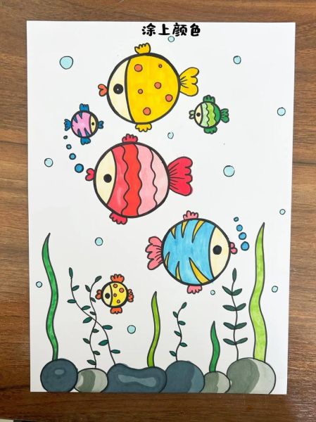 海鱼简笔画怎么画_海鱼简笔画教程-第1张图片-山城妙识