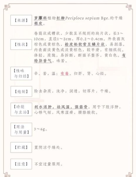 香加皮和五加皮有什么区别_香加皮五加皮功效差异-第3张图片-山城妙识