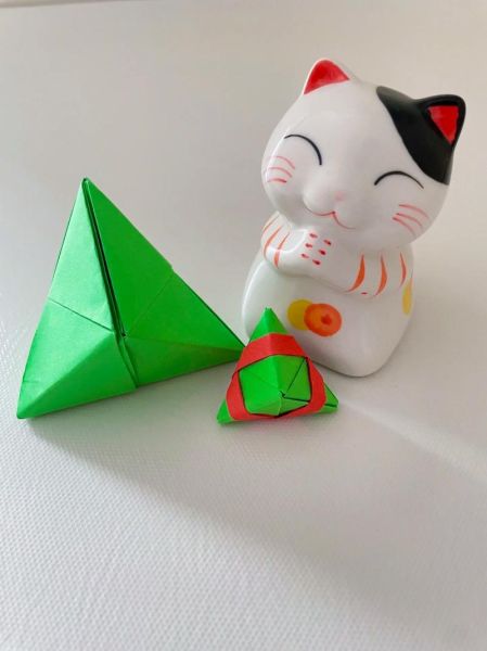 用彩纸做粽子怎么做_彩纸粽子教程-第1张图片-山城妙识