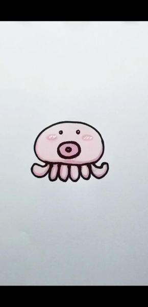 鱿鱼卡通图片怎么画_可爱鱿鱼简笔画教程-第2张图片-山城妙识 鱿鱼卡通图片怎么画_可爱鱿鱼简笔画教程-第2张图片-山城妙识