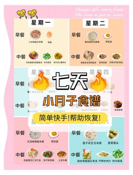 月子菜谱大全带图片和做法_产后第一周吃什么好-第1张图片-山城妙识