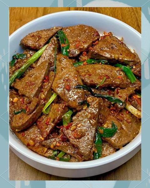 麻油炒猪肝怎么做_猪肝嫩滑不腥的秘诀-第1张图片-山城妙识
