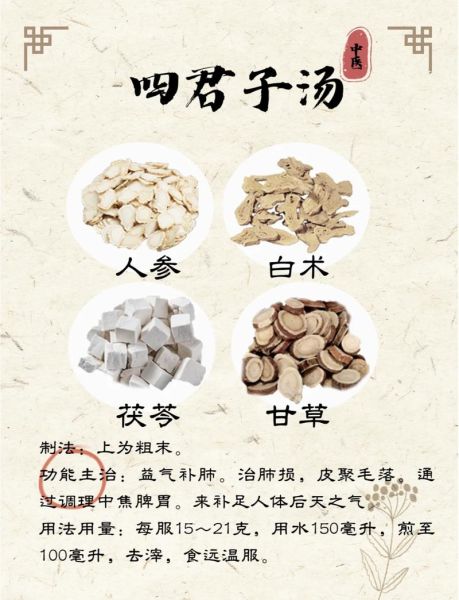 四君子汤和六君子汤的区别_哪个更适合脾虚-第2张图片-山城妙识