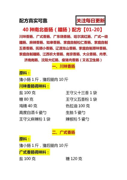 自制香肠配方_如何调配加工香肠配方-第2张图片-山城妙识 自制香肠配方_如何调配加工香肠配方-第2张图片-山城妙识