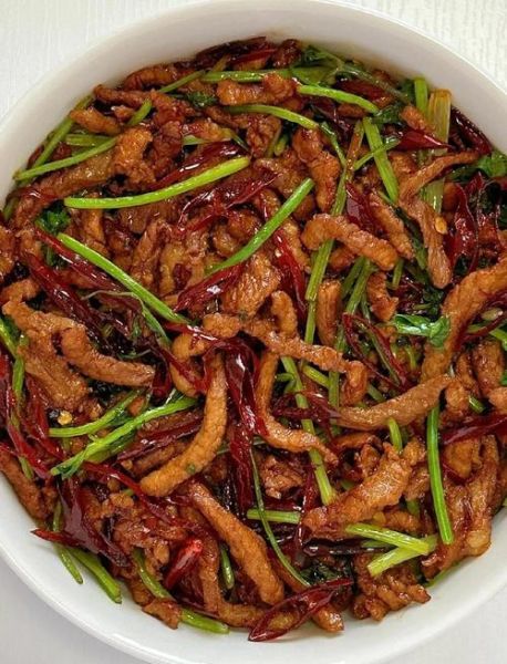香辣肉丝怎么炒好吃_香辣肉丝家常做法-第3张图片-山城妙识