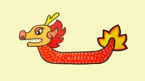 龙舟简笔画彩色_怎么画才好看-第2张图片-山城妙识 龙舟简笔画彩色_怎么画才好看-第2张图片-山城妙识