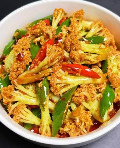 干锅有机菜花怎么做才好吃_干锅有机菜花最正宗的做法-第3张图片-山城妙识