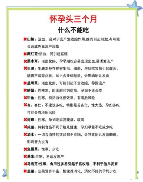 刚怀孕吃什么东西容易流产_哪些食物孕妇不能吃-第1张图片-山城妙识