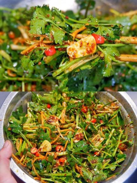 香菜咸菜怎么做_香菜腌制咸菜的做法-第3张图片-山城妙识