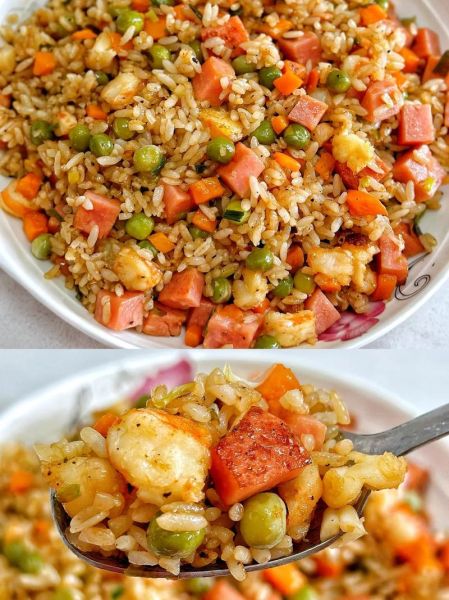 虾仁火腿炒饭怎么做_虾仁火腿炒饭热量高吗-第1张图片-山城妙识