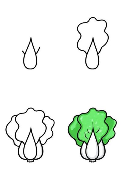 蔬菜大全简笔画_怎么画好看-第2张图片-山城妙识
