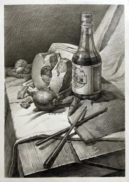 酱油瓶素描怎么画_酱油瓶素描教程-第2张图片-山城妙识 酱油瓶素描怎么画_酱油瓶素描教程-第2张图片-山城妙识