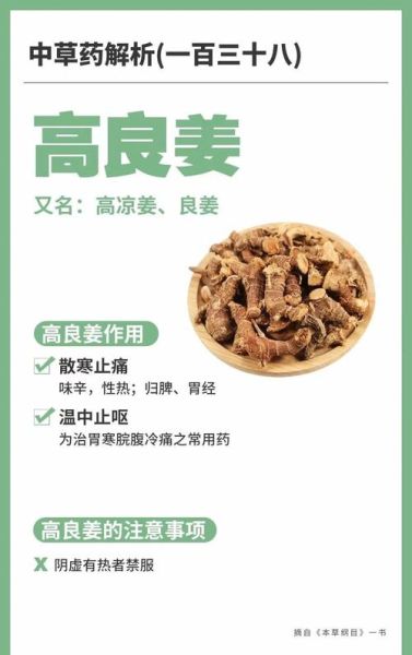 良姜的功效与作用_良姜的禁忌有哪些-第3张图片-山城妙识