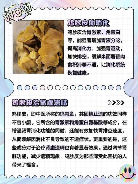 鸡胗皮怎么吃功效最好_鸡胗皮的功效与作用-第1张图片-山城妙识