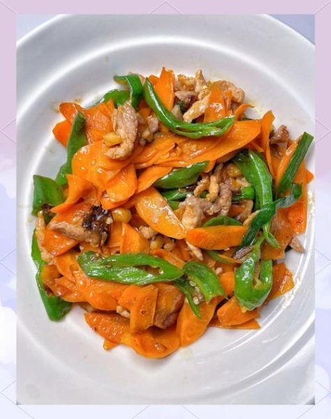 胡萝卜片炒肉怎么做_胡萝卜片炒肉家常做法-第2张图片-山城妙识