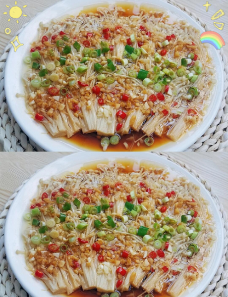 蒜蓉金针菇怎么做_蒜蓉金针菇蒸多久才入味-第1张图片-山城妙识