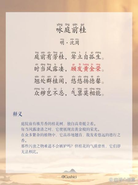 桂花诗句有哪些_古人如何咏桂-第2张图片-山城妙识