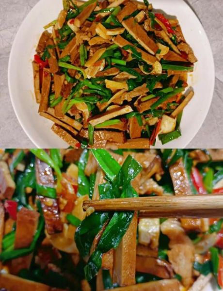 韭菜香干炒肉丝怎么做_韭菜香干炒肉丝热量高吗-第1张图片-山城妙识