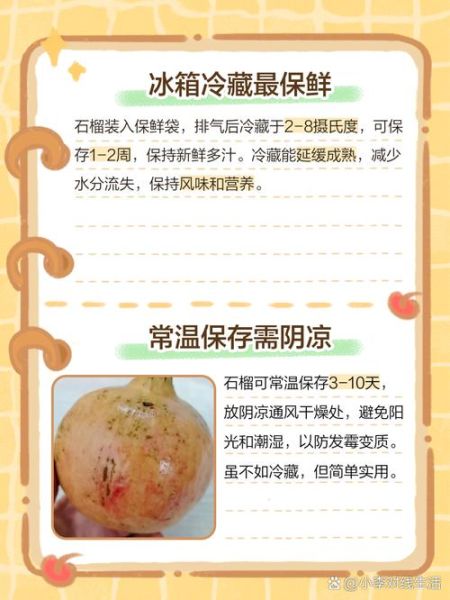 石榴怎么保存时间长_石榴可以放冰箱吗-第1张图片-山城妙识