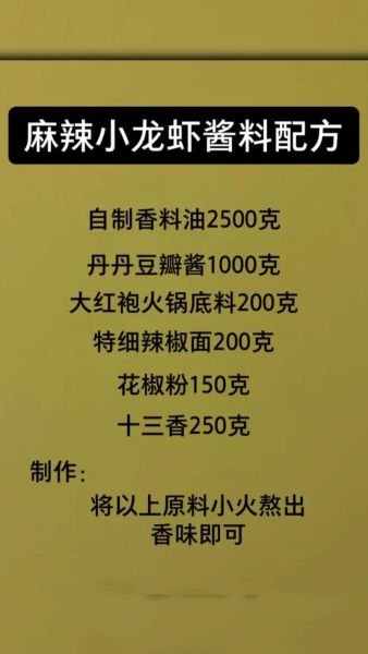 油焖小龙虾配料有哪些_正宗做法用什么调料-第2张图片-山城妙识