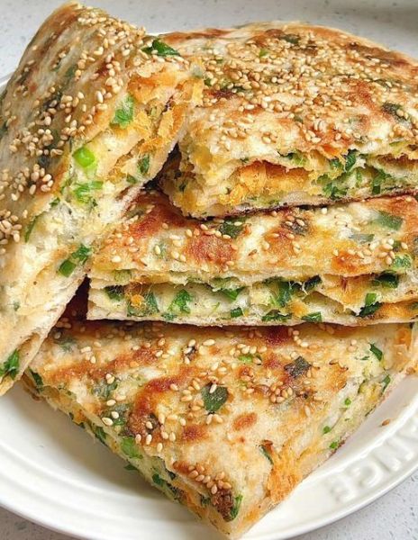 葱花饼怎么做才松软_葱花饼的做法大全图解-第2张图片-山城妙识