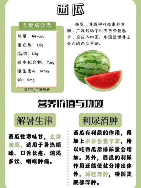 西瓜的营养价值_西瓜的功效与作用-第1张图片-山城妙识 西瓜的营养价值_西瓜的功效与作用-第1张图片-山城妙识