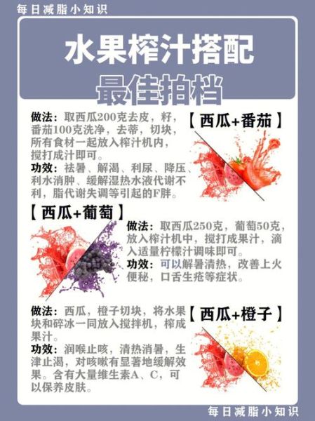自制果汁搭配表_哪些水果不能一起榨汁-第3张图片-山城妙识 自制果汁搭配表_哪些水果不能一起榨汁-第3张图片-山城妙识