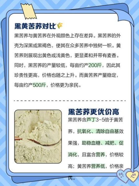 苦荞和黑苦荞的区别_哪个更适合三高人群-第3张图片-山城妙识