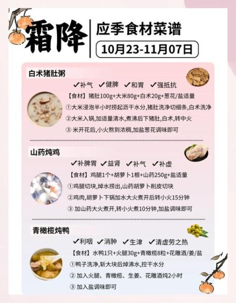 霜降吃什么_霜降如何养生-第1张图片-山城妙识 霜降吃什么_霜降如何养生-第1张图片-山城妙识