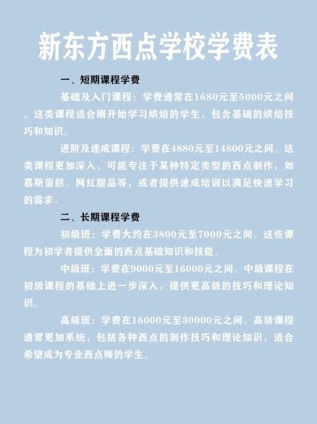 新东方西点学费多少钱_新东方西点学费价目表-第3张图片-山城妙识 新东方西点学费多少钱_新东方西点学费价目表-第3张图片-山城妙识