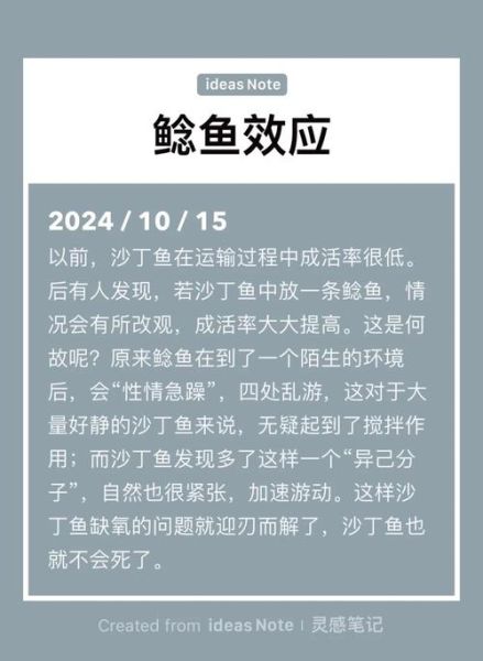 鲶鱼效应是什么意思_如何在团队中应用-第2张图片-山城妙识 鲶鱼效应是什么意思_如何在团队中应用-第2张图片-山城妙识