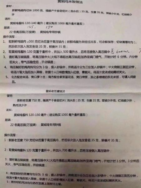 黄焖鸡酱料怎么调_正宗黄焖鸡酱料配方比例-第1张图片-山城妙识