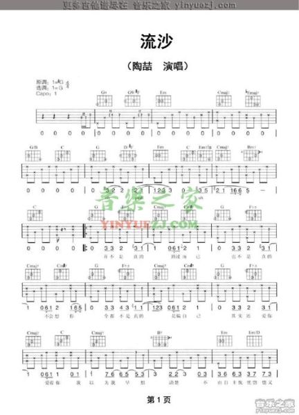 流沙吉他谱怎么弹_流沙吉他谱原版指法-第3张图片-山城妙识 流沙吉他谱怎么弹_流沙吉他谱原版指法-第3张图片-山城妙识