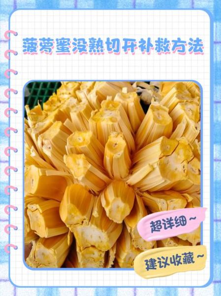 菠萝蜜切开没熟怎么办_如何补救-第2张图片-山城妙识 菠萝蜜切开没熟怎么办_如何补救-第2张图片-山城妙识