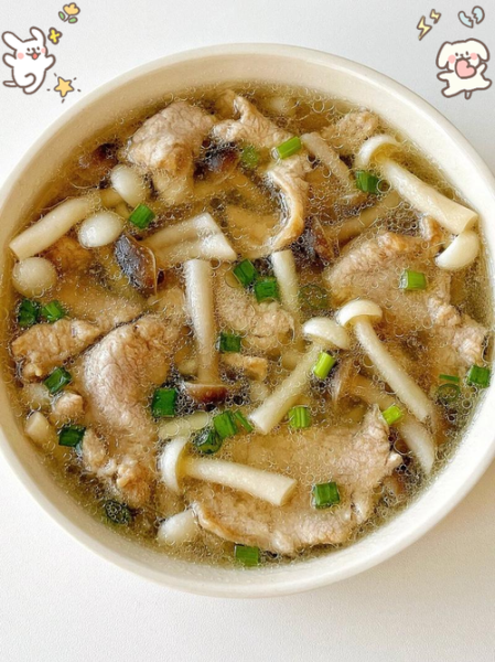 蘑菇肉片汤煮多久_肉片多久才嫩-第1张图片-山城妙识