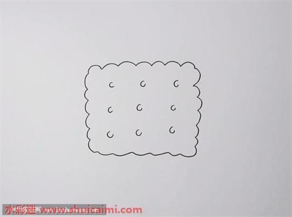 饼干简笔画怎么画_饼干简笔画图片大全-第2张图片-山城妙识