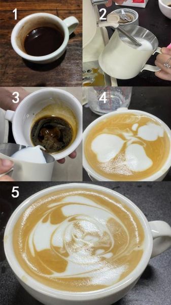 花式咖啡怎么做_拿铁拉花技巧-第3张图片-山城妙识