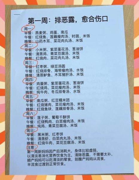 月子餐三十天食谱_怎么吃最科学-第1张图片-山城妙识