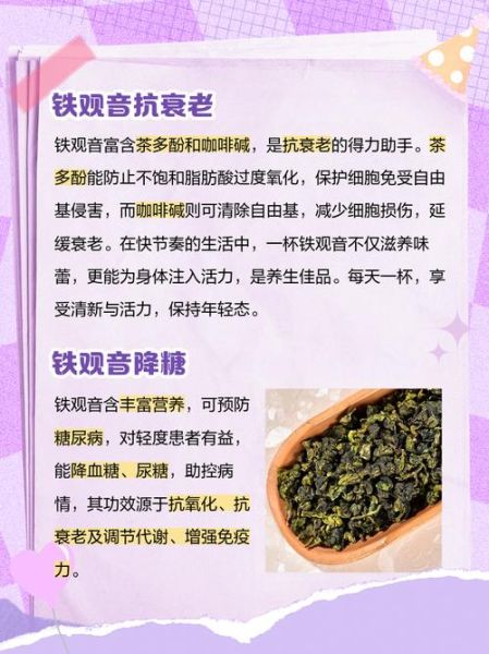 铁观音的功效与作用及禁忌_铁观音适合什么人喝-第3张图片-山城妙识