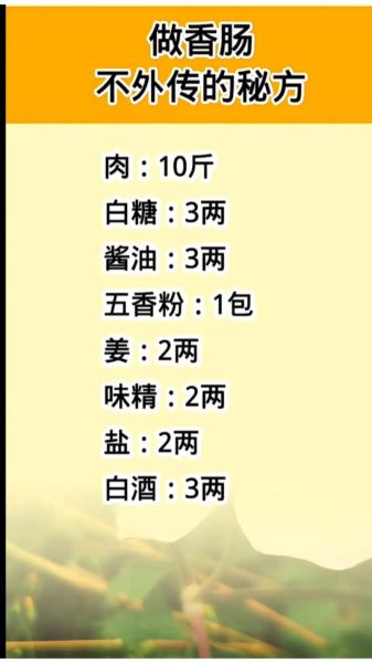 自制香肠配方大全_如何做出正宗风味-第2张图片-山城妙识 自制香肠配方大全_如何做出正宗风味-第2张图片-山城妙识