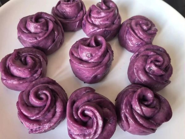 紫薯花卷玫瑰花怎么做_紫薯花卷玫瑰花做法视频-第3张图片-山城妙识