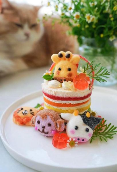 彩虹蛋糕图片大全卡通_怎么做简单又好看-第1张图片-山城妙识